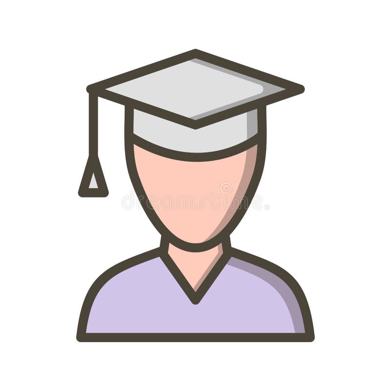Illustration Male Student Icon for Personal and Commercial Use. Stock ...