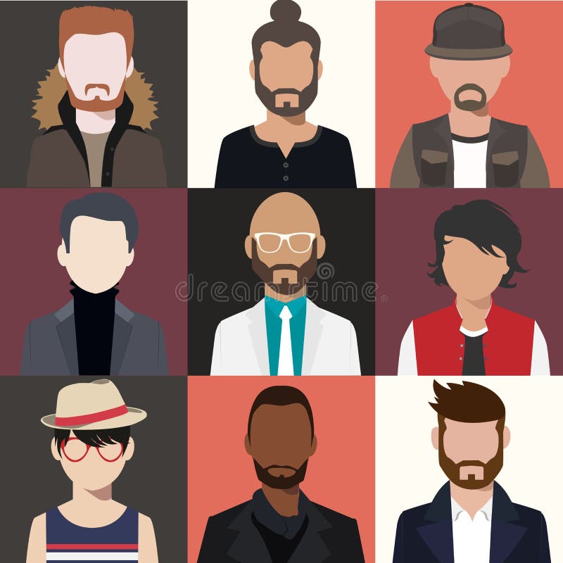 Avatar men stock vector. Illustration of businessman - 100306086
