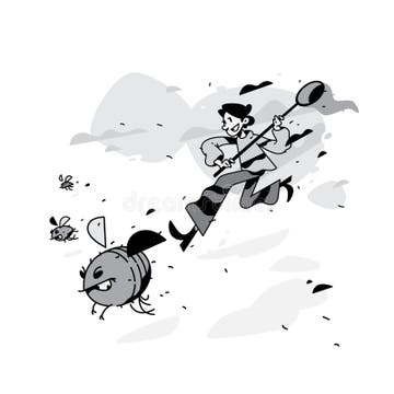 Cartoon Man Catching Bug Stock Illustrations – 18 Cartoon Man Catching ...