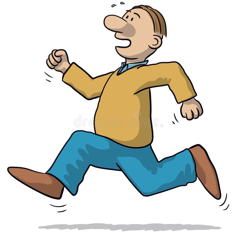 Very Fast Running Man Stock Illustrations – 147 Very Fast Running Man ...