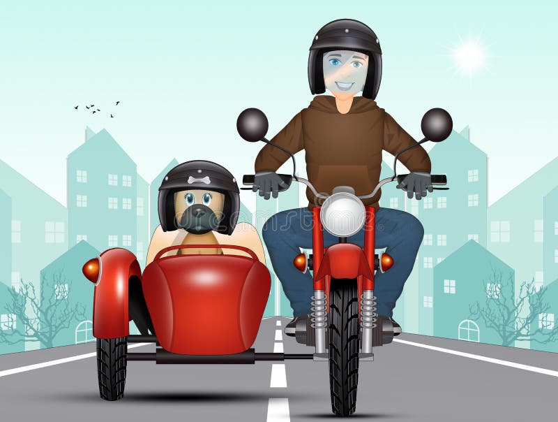 Sidecar Illustration Stock Illustrations – 381 Sidecar Illustration ...
