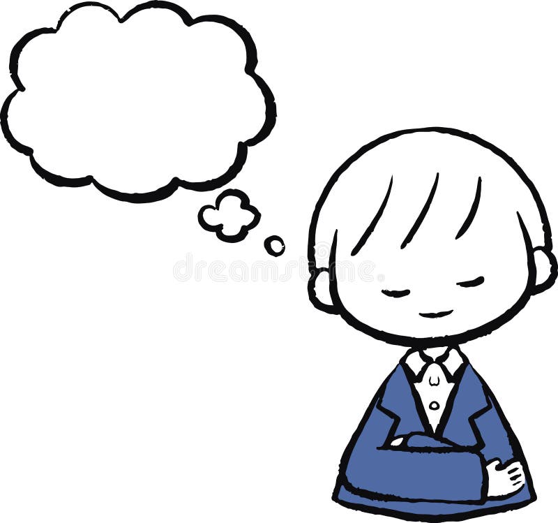 Person Remembering Something Clipart