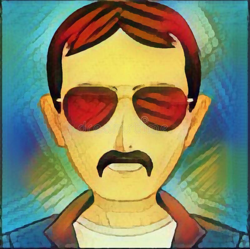 Cool looking dude stock illustration. Illustration of handsome - 321398482