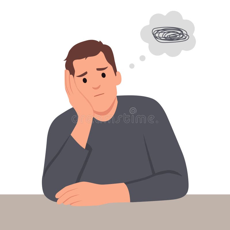 Illustration of a Man Who is Asking Questions or is Confused because he ...