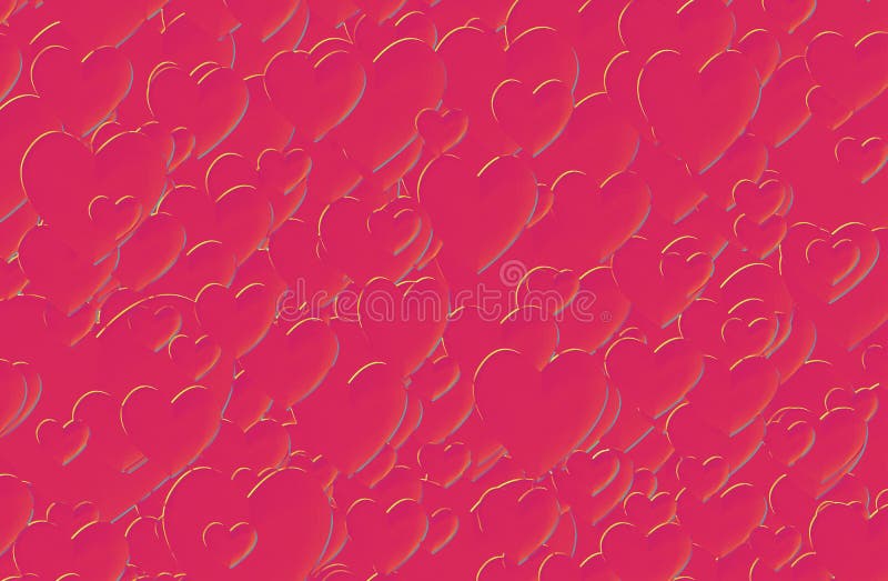 Illustration with Many Heart Shapes -bakcground Stock Image - Image of ...