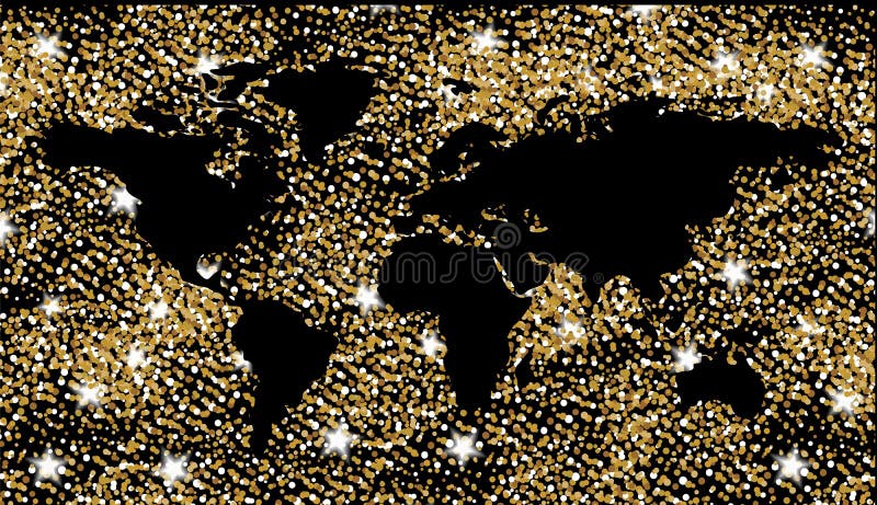 Map and stars 2 stock vector. Illustration of black - 118006702