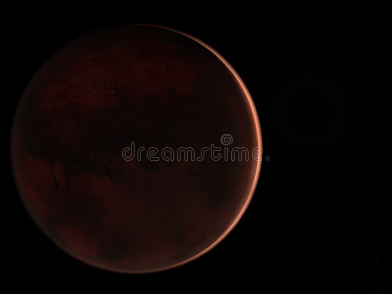 Mars, Red Planet, Outer Space Stock Illustration - Illustration of ...