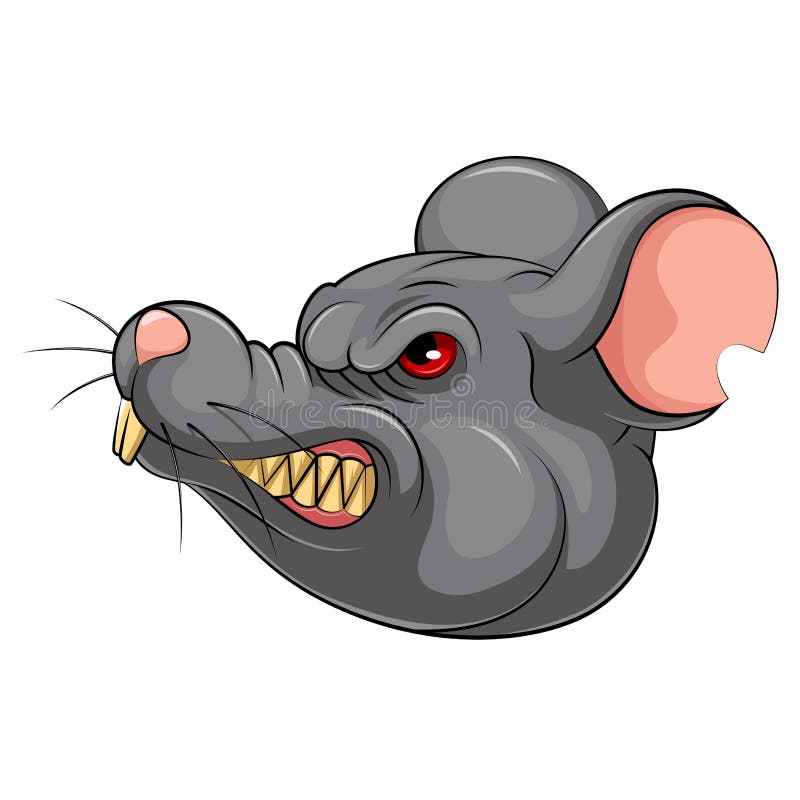 Mascot Head of an mouse stock vector. Illustration of funny - 152081210