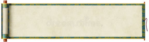 Illustration Materials of Ancient Japanese Scrolls. Stock Image ...