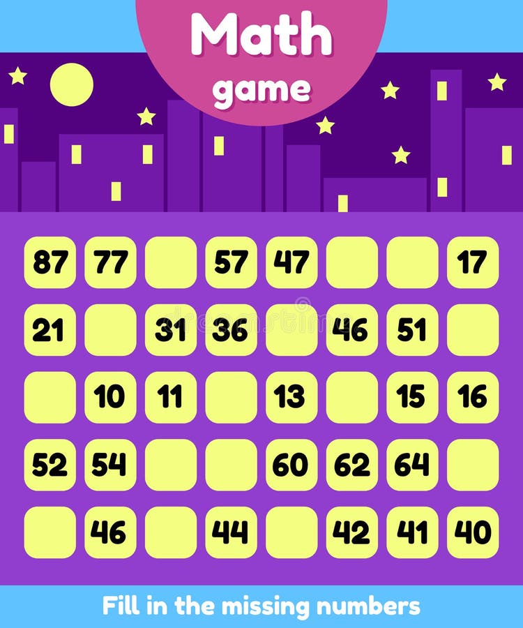 Math Game. Plus or Minus. Worksheet for Kids Preschool and School Age ...