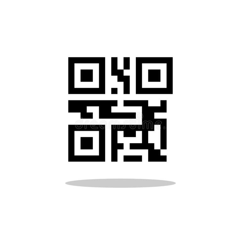Illustration of Matrix QR Code Stock Vector - Illustration of concept ...