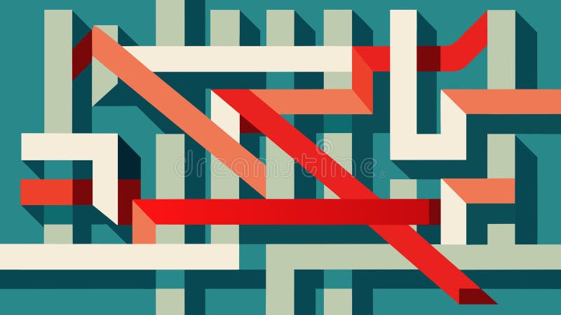 An Illustration of a Maze with Various Regulations and Red Tape ...