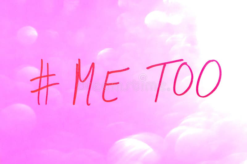 Illustration with a Me Too on a Pink Bubble Background Stock Photo ...