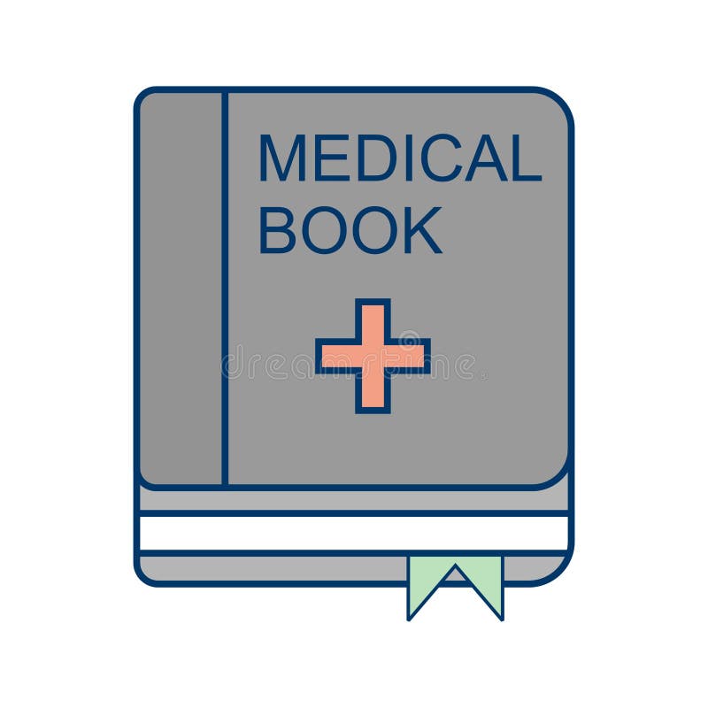 Illustration Medical Book Icon for Personal and Commercial Use. Stock ...