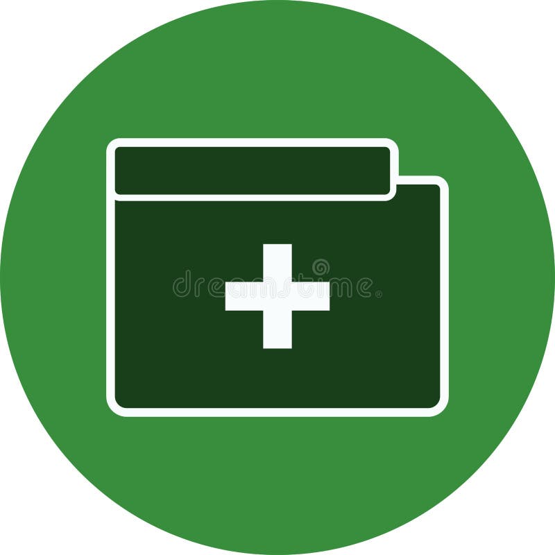 Illustration Medical Folder Icon for Personal and Commercial Use. Stock ...