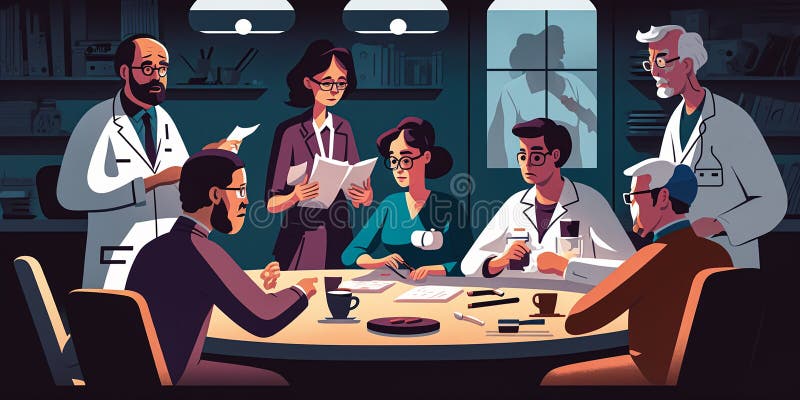 Medical Team Collaborating. Stock Image - Image of technology, data ...