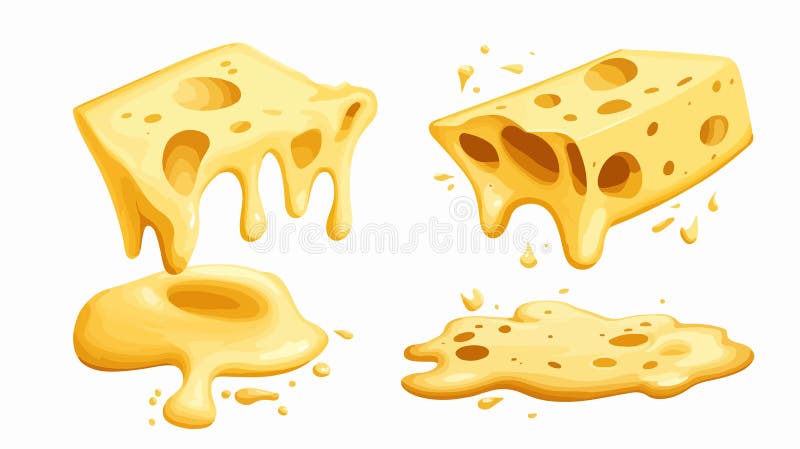 Cheese Melting Liquid Drop Border with Flat Top Image Stock Vector ...