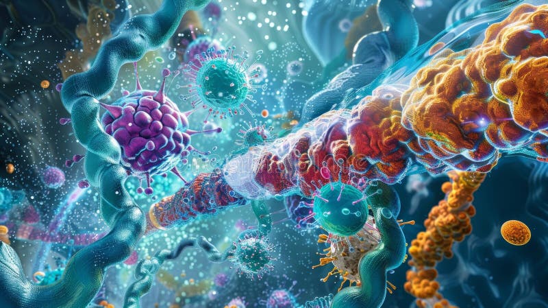 An Illustration of Membrane Proteins Including Integral and Peripheral ...