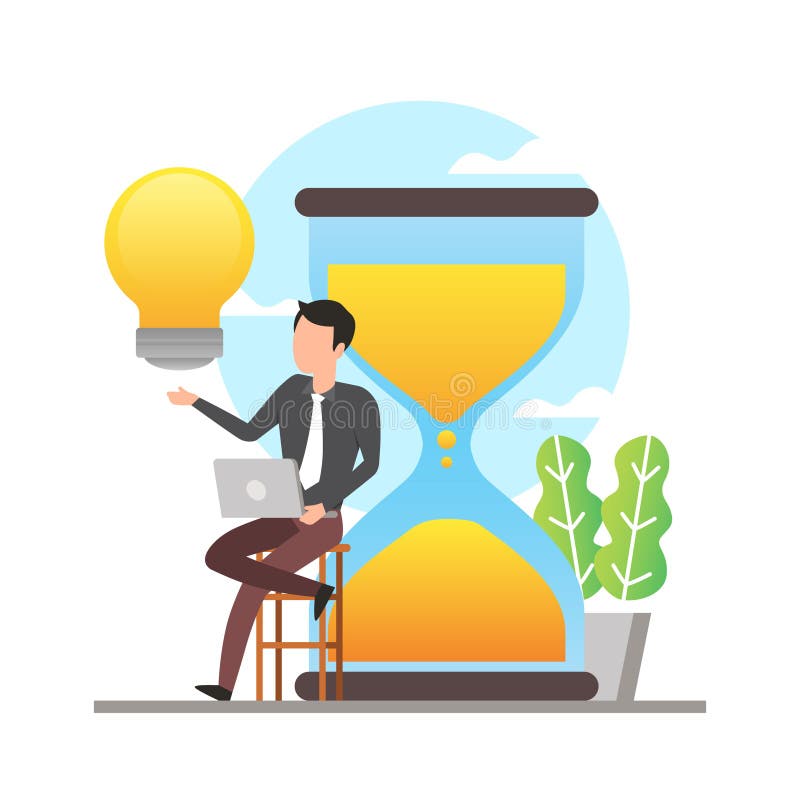 Illustration of Men Searching for Idea Vector Stock Vector ...