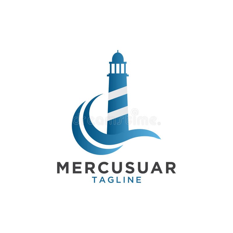 Mercusuar logo stock vector. Illustration of design - 229855535