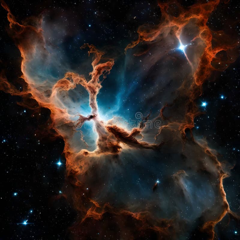 Nebula Created by Artificial Intelligence Stock Illustration ...