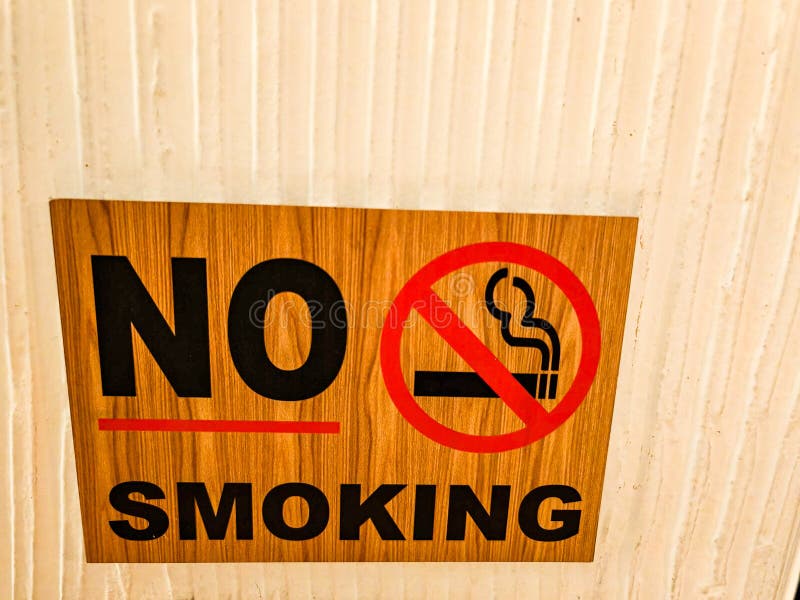 Illustration Message No Smoking Inside Stock Photo - Image of message ...