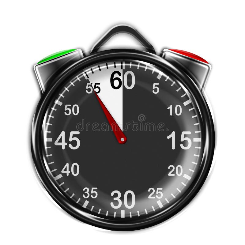 Illustration Metallic Stopwatch. Stock Illustration - Illustration of ...