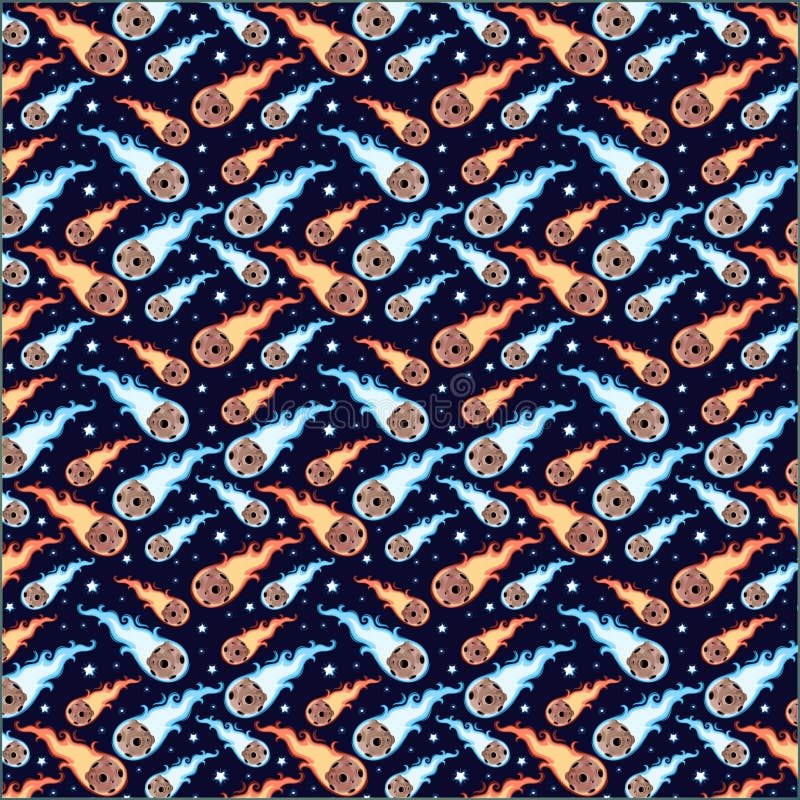 Illustration Meteor Rain Pattern Wallpaper Stock Illustration ...