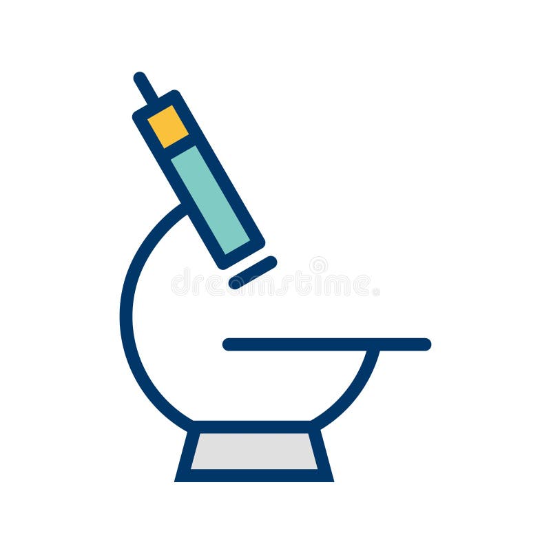 Illustration Microscope Icon for Personal and Commercial Use. Stock ...
