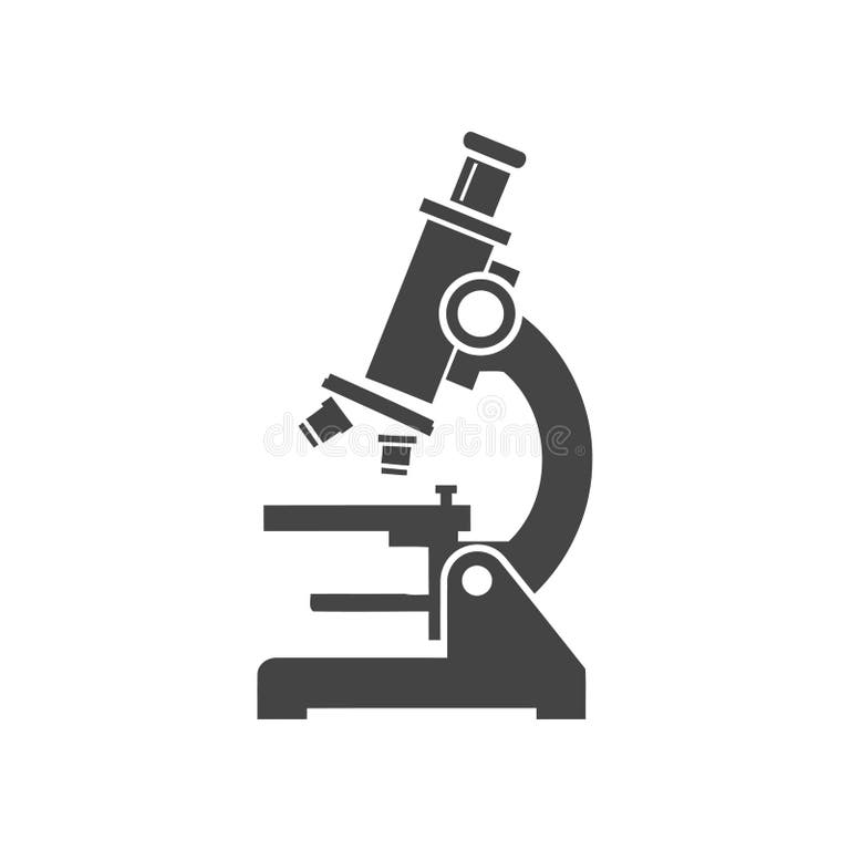 Illustration of a Microscope, a Scientific Instrument Used for Viewing Small Objects and ...