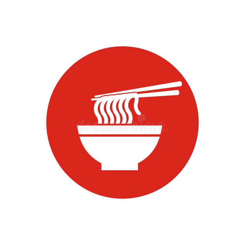 Illustration of Mie, Asian Food. Stock Illustration - Illustration of ...