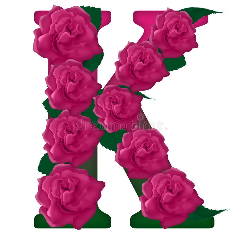 Illustration De Fleur De La Lettre D Photo stock - Illustration du ...