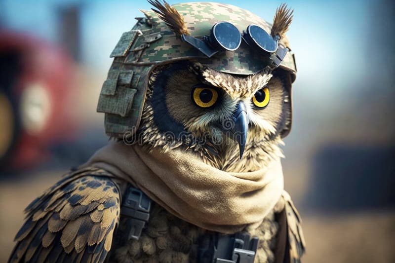 Military Owl Stock Illustrations, Vectors, & Clipart - 158 Stock ...