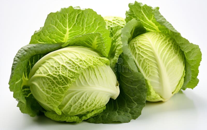 An Illustration of Mini Cabbage Isolated on a White Background ...