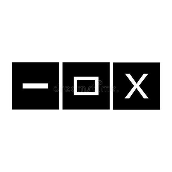 Illustration of the Minimize Button Icon Vector Design Stock Illustration - Illustration of ...