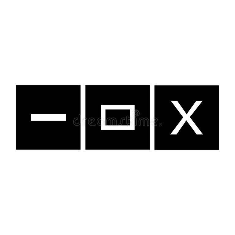 Illustration of the Minimize Button Icon Vector Design Stock ...