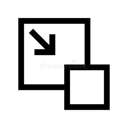 Illustration of the Minimize Button Icon Vector Design Stock ...