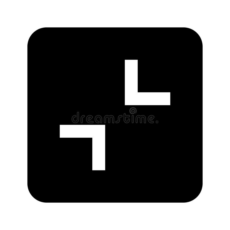 Illustration of the Minimize Button Icon Vector Design Stock ...