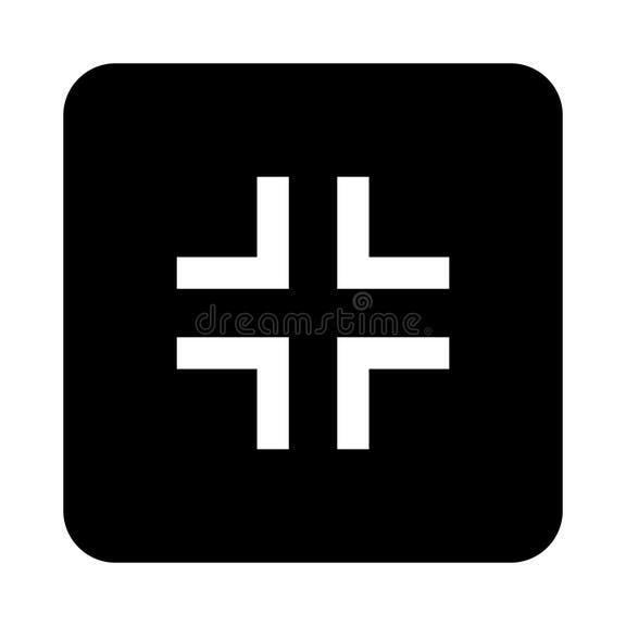 Illustration of the Minimize Button Icon Vector Design Stock ...