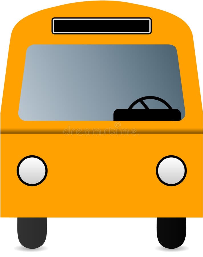 Illustration of a Minivan in Orange Color Stock Vector - Illustration ...