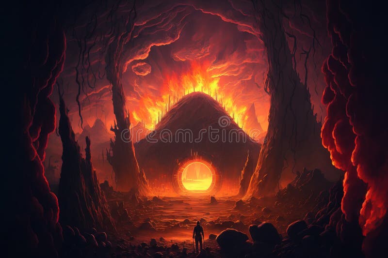 An Illustration of Misery and Damnation for All Time is a Painting of ...