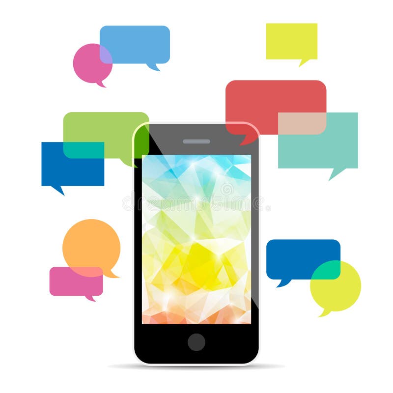 Illustration Mobile De Concept Illustration de Vecteur - Illustration ...