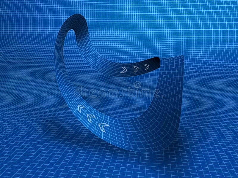Illustration of Mobius Strip. Stock Illustration - Illustration of ...
