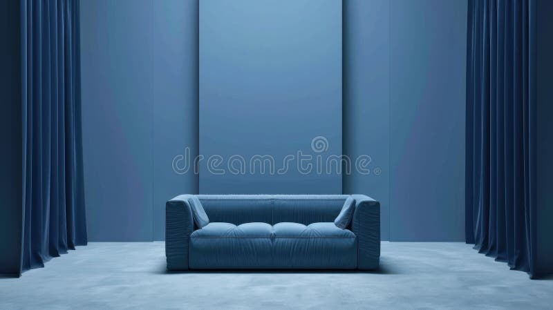 Illustration of a Modern High Technology Server Room in Purple Neon ...