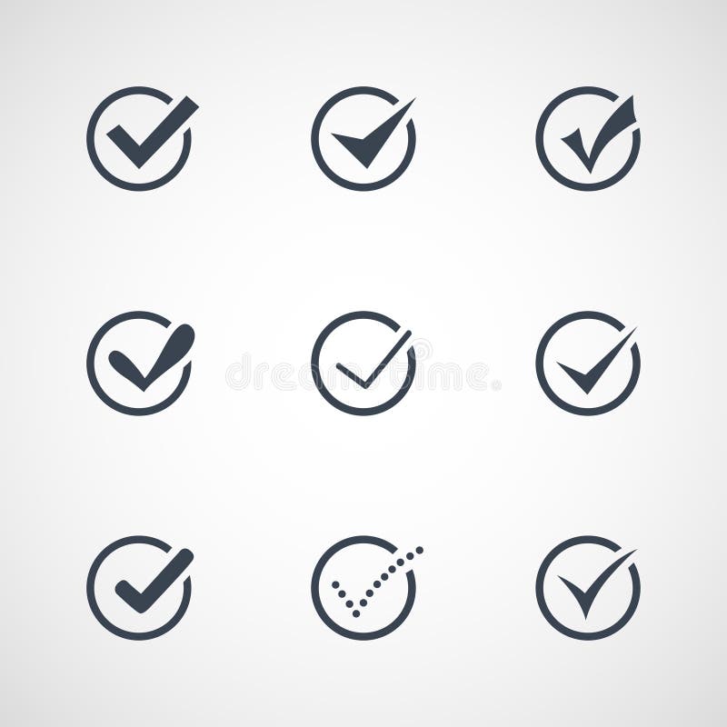 Confirm Icons Stock Illustrations – 10,456 Confirm Icons Stock ...