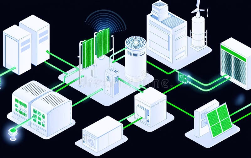 Illustration of a Modern Energy Management System Utilizing Renewable ...