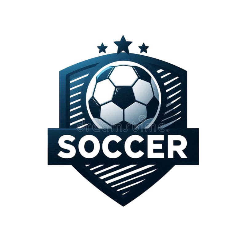 Illustration of a Modern Football Logo Stock Illustration ...