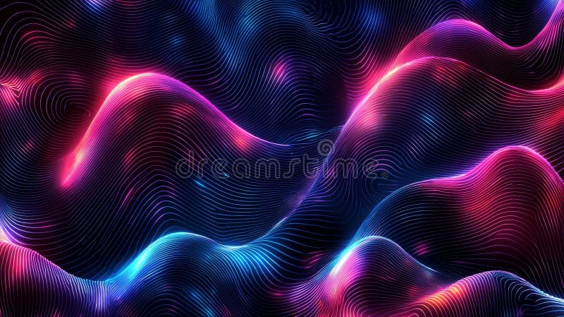 An Illustration of a Modern Geometric Wavy Background with Gradients ...