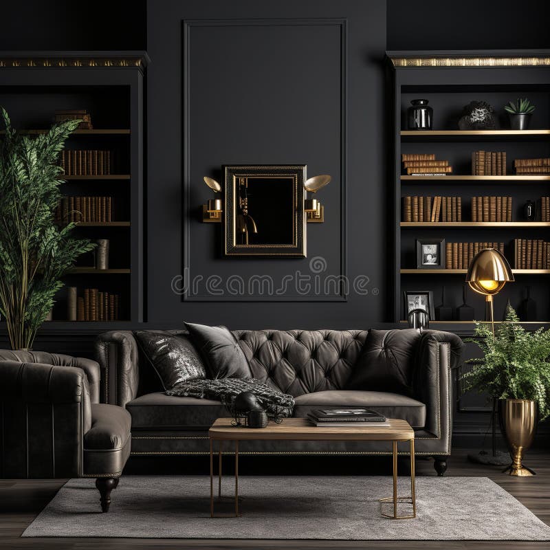 Illustration of Modern Interior Design for Home Office Interior Deta ...