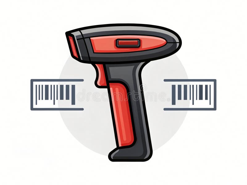 Barcode Retail Technology Illustration Scanner Stock Illustrations ...